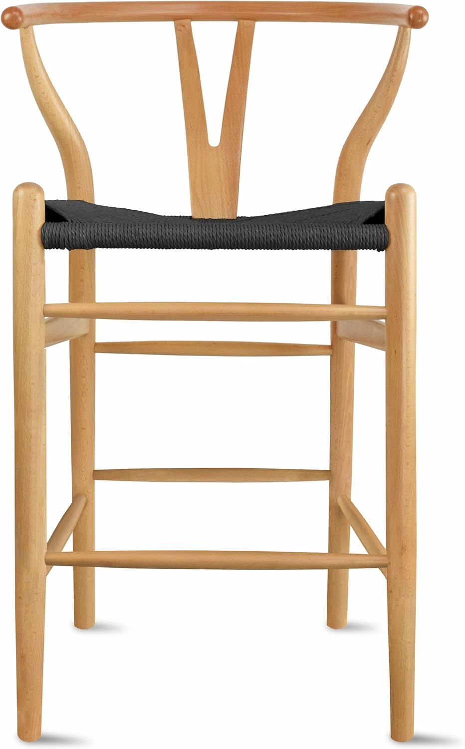 Amazon.com: 2xhome Wishbone Counter Height Barstool with Woven Paper ...