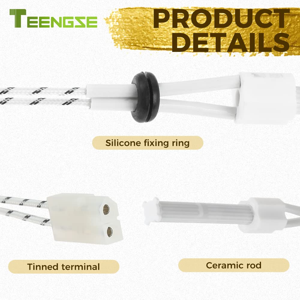 Snapklik.com : TEENGSE Ceramic Igniter Rod, Grill Igniters Compatible