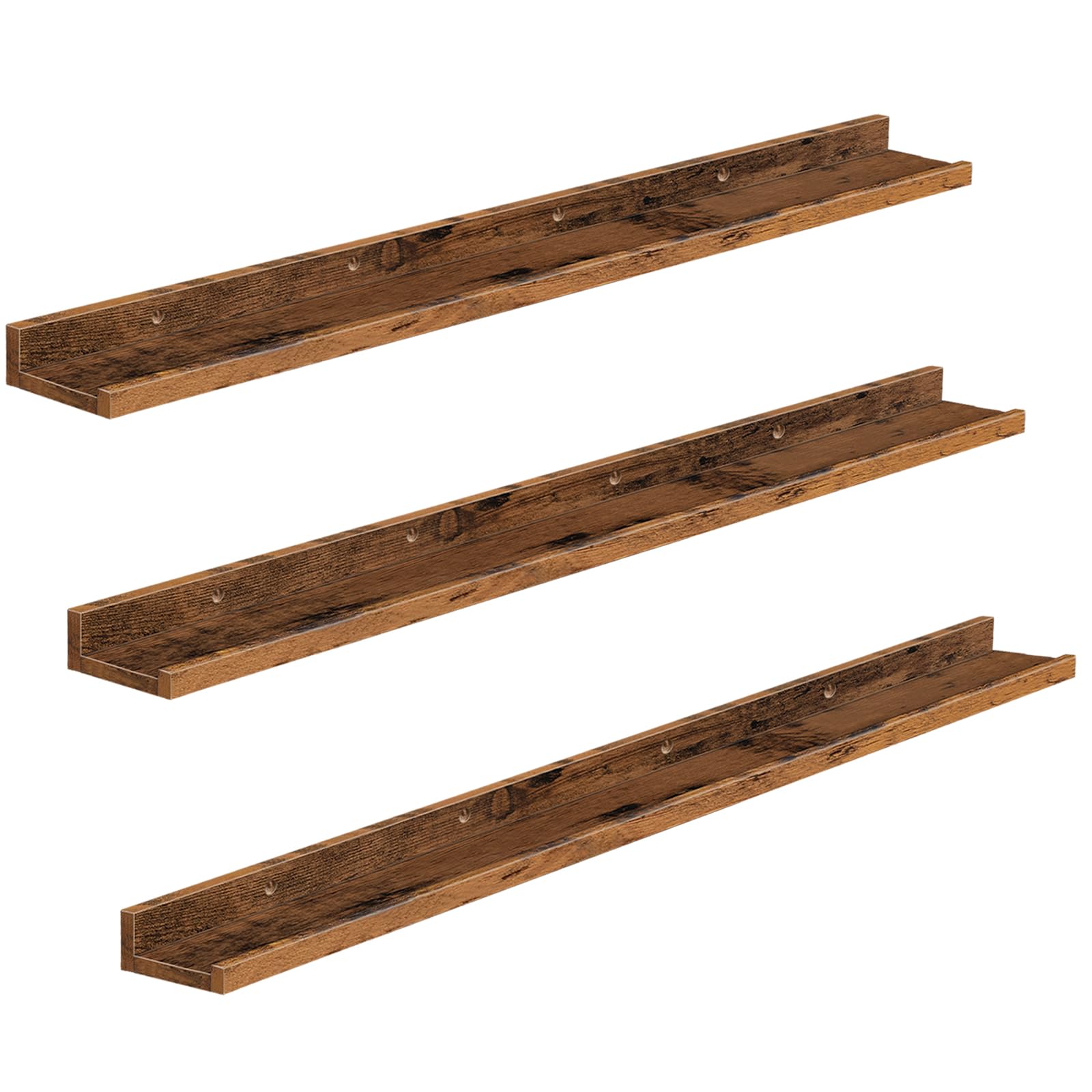 Amazon.com: HOOBRO Floating Shelves, Wall Shelf Set of 3, 47.2 Inches ...