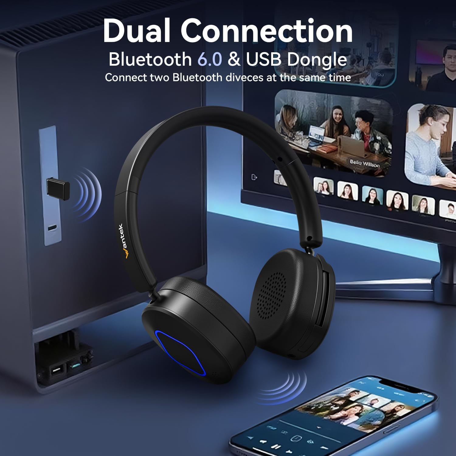 Wantek BT-186 Wireless Headset Instruction Manual