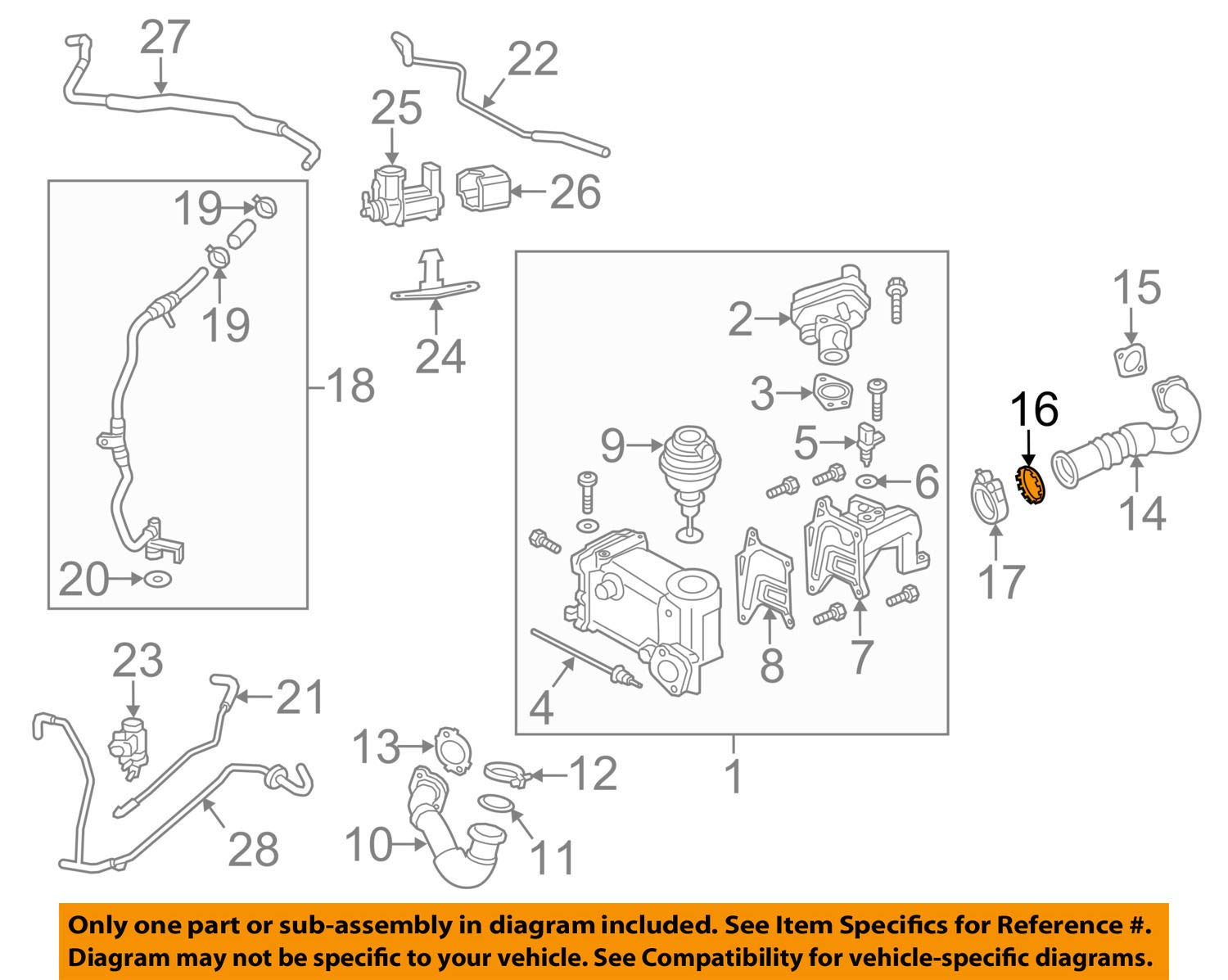 Amazon.com: AUDI OEM 13-15 Q7 3.0L-V6 Emission System-Air Pipe Seal ...