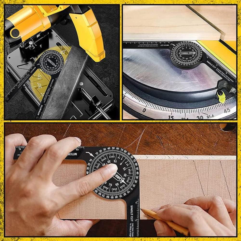 Snapklik.com : Miter Saw Protractor, 7-Inch Aluminum Protractor Angle ...
