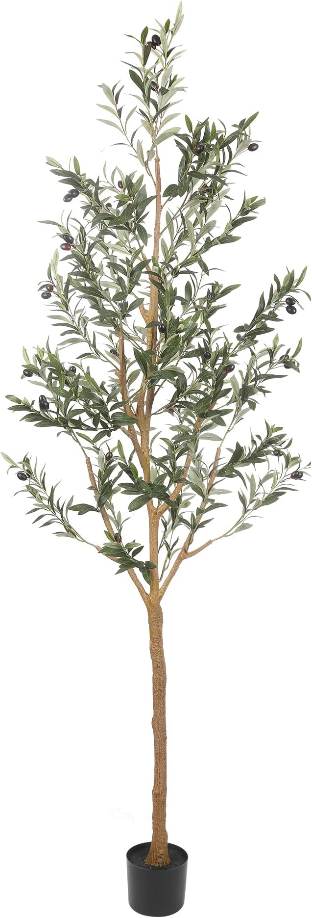 Amazon.com: Realead Tall Faux Olive Tree 8ft - Fake Potted Olive Trees ...