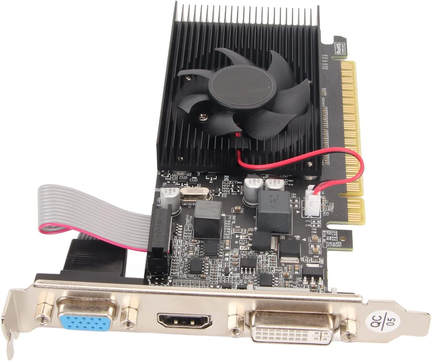 GeForce GT 610 2G DDR3 Low Profile Graphics Card, PCI Express 1.1 x16 ...