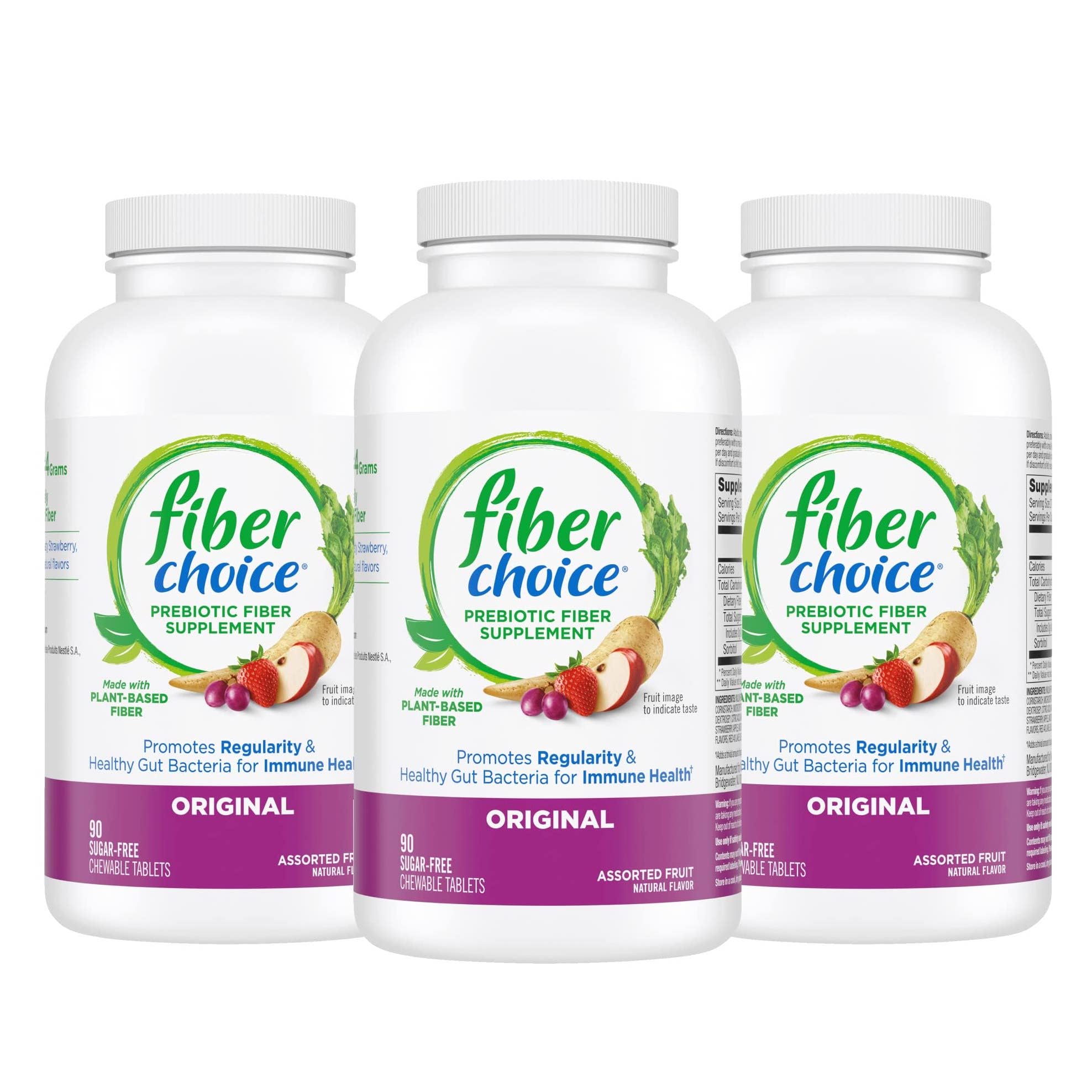 Amazon.com: Fiber Choice Daily Prebiotic Fiber Chewable Tablets ...