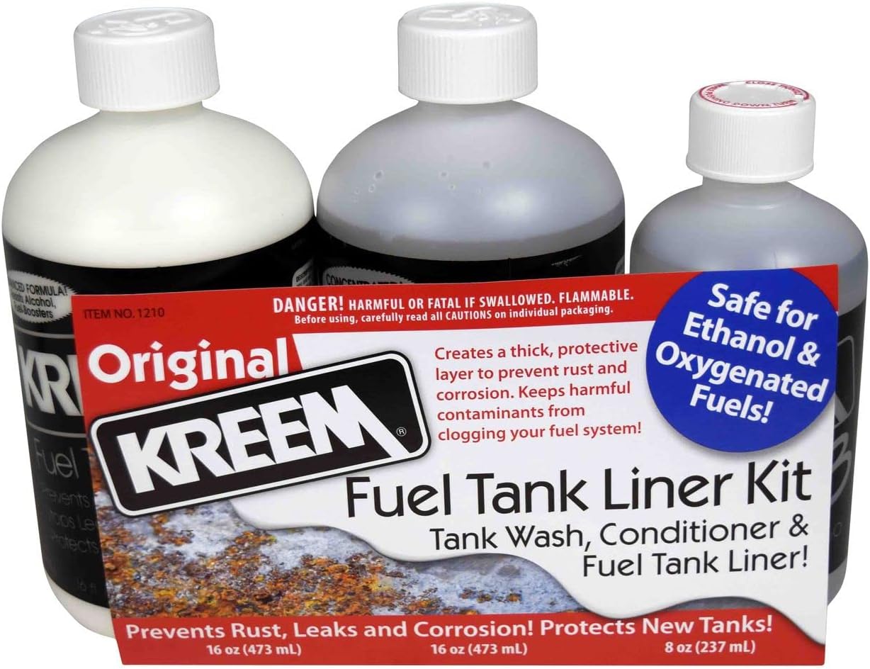Amazon.com: Kreem 3-Part Combo Pack Fuel Tank Liner Kit for 2.5 Gallon ...
