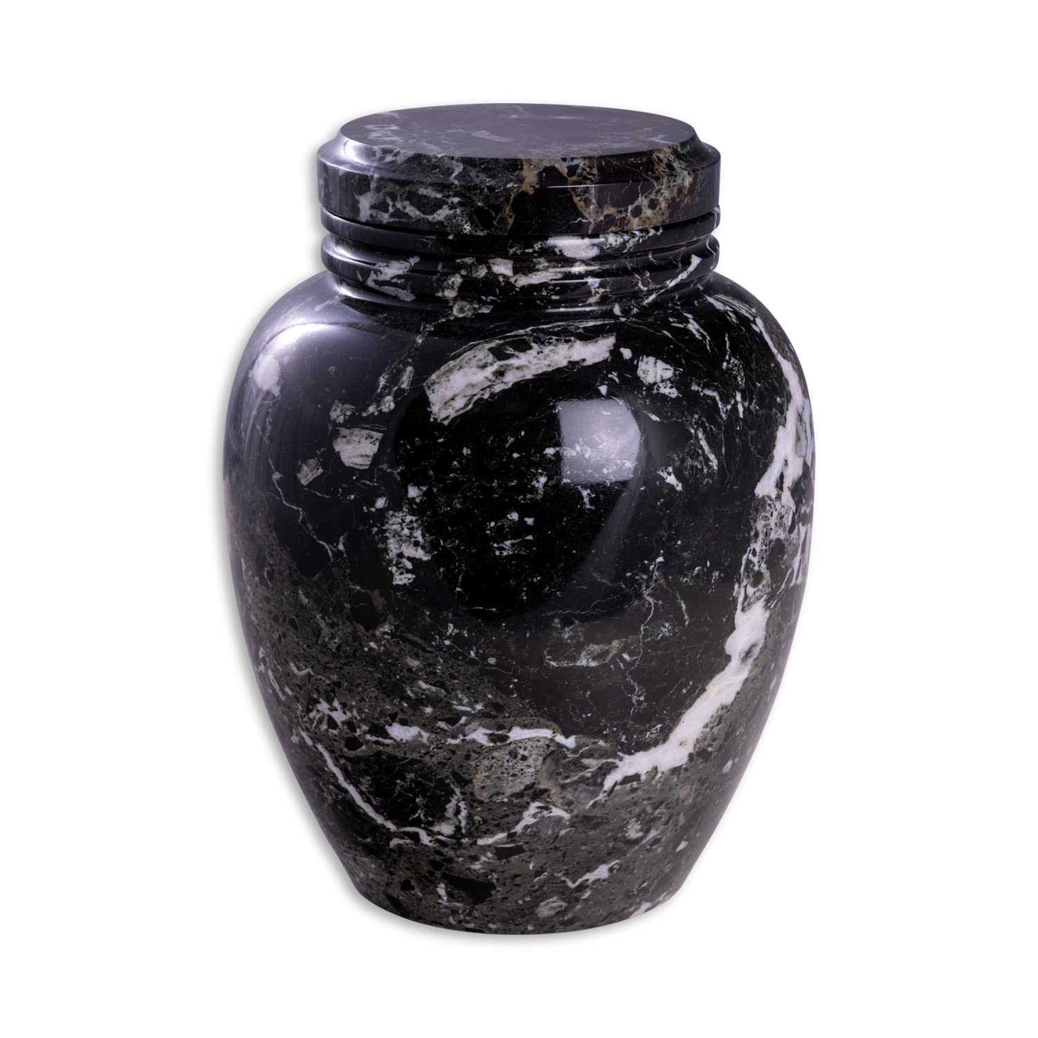 Marble Cremation Memorial Urn for Human Ashes Adult Size, Decorative ...