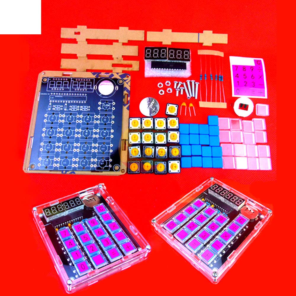 Buy DIY MCU Calculator Kit Digital Tube Calculator with Six Bright red ...
