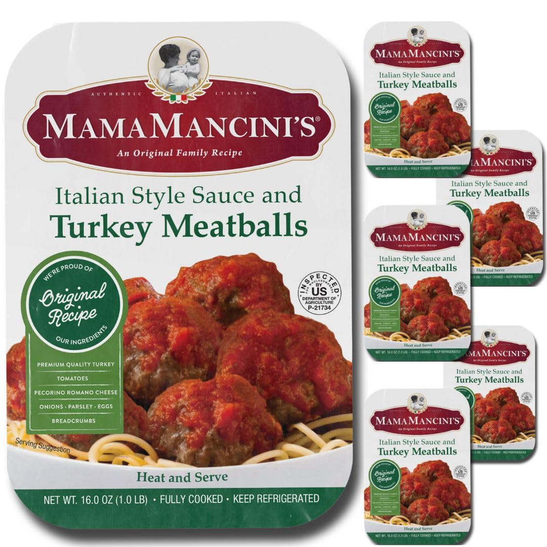 Amazon.com: MAMAMANCINI'S Mama Mancini's Turkey Meatballs in Italian ...