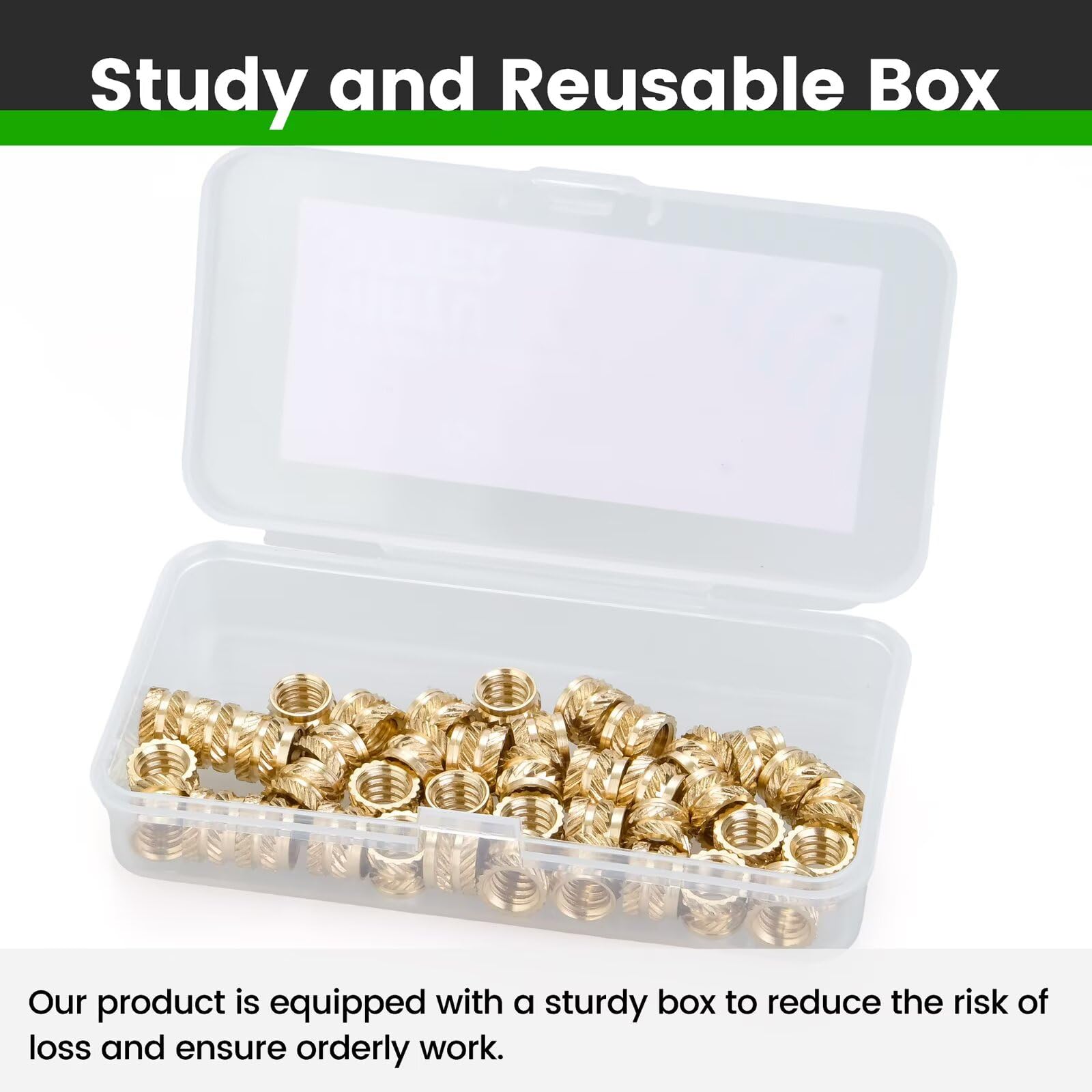 Snapklik.com : 200 Pcs M2 Brass Heat-Set Threaded Inserts For 3D ...