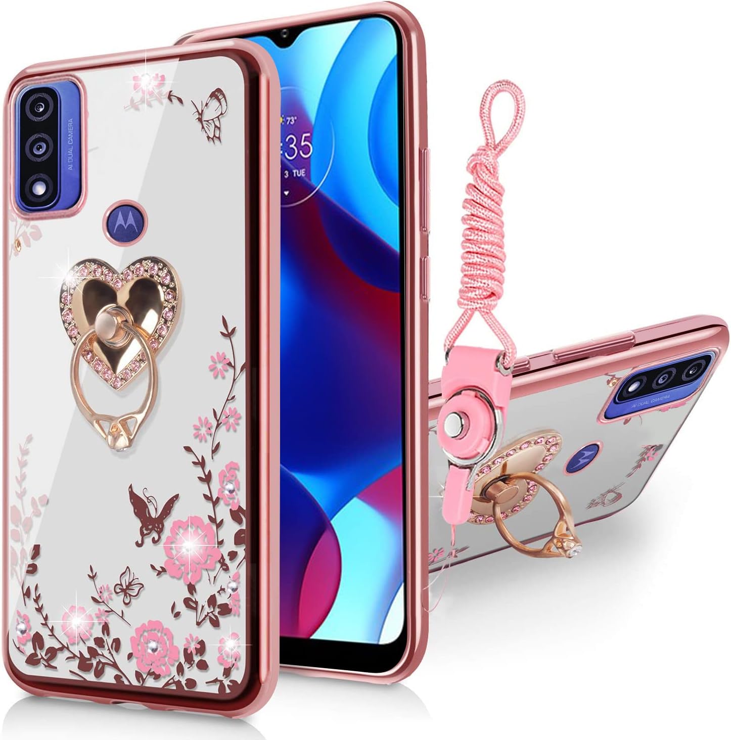 Amazon.com: Bereajoy for Moto G Pure Case,Moto G Power 2022 Case,TPU ...