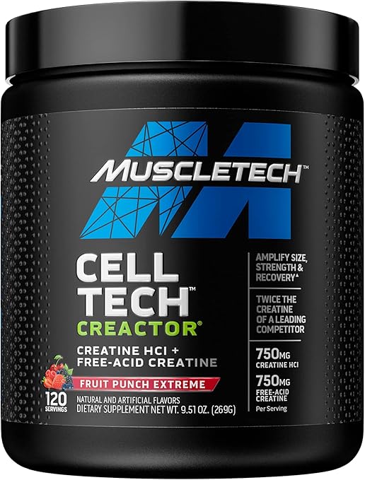 MuscleTech Creactor, Max Potency Creatine Powder, Micronized Creatine ...