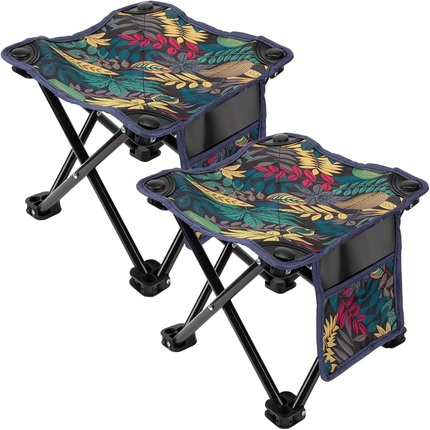 Amazon.com: Weysat 2 Pcs Camping Stool Small Lightweight Sturdy ...