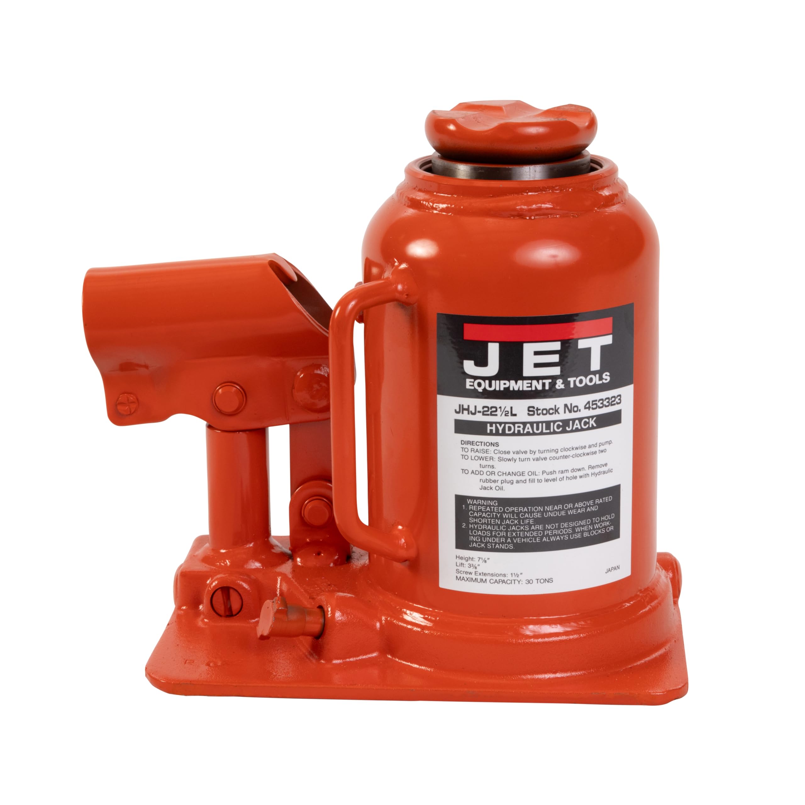 Snapklik.com : JET 22-1/2 Ton Low-Profile Hydraulic Bottle Jack