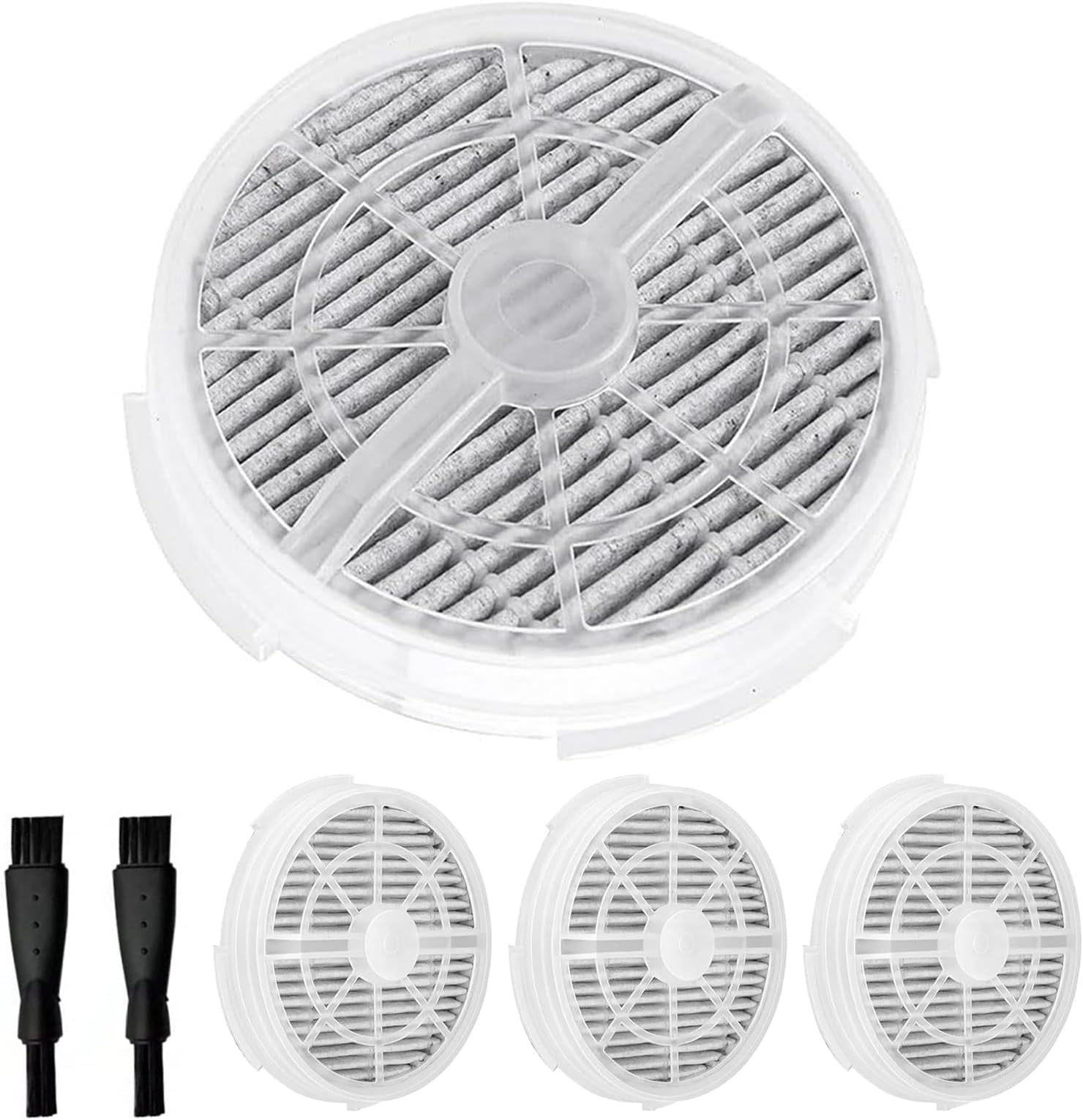4 Pack Air Purifier Filters Replacement for Home with 2 brushes ...