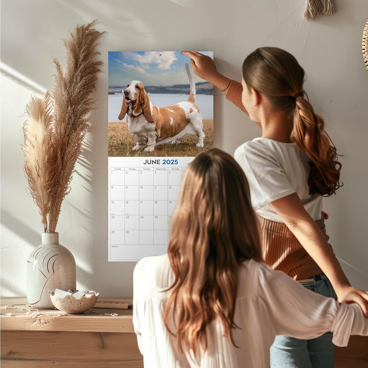 Snapklik.com : 2025 Basset Hound Calendar - Dog Breed Wall Calendar ...