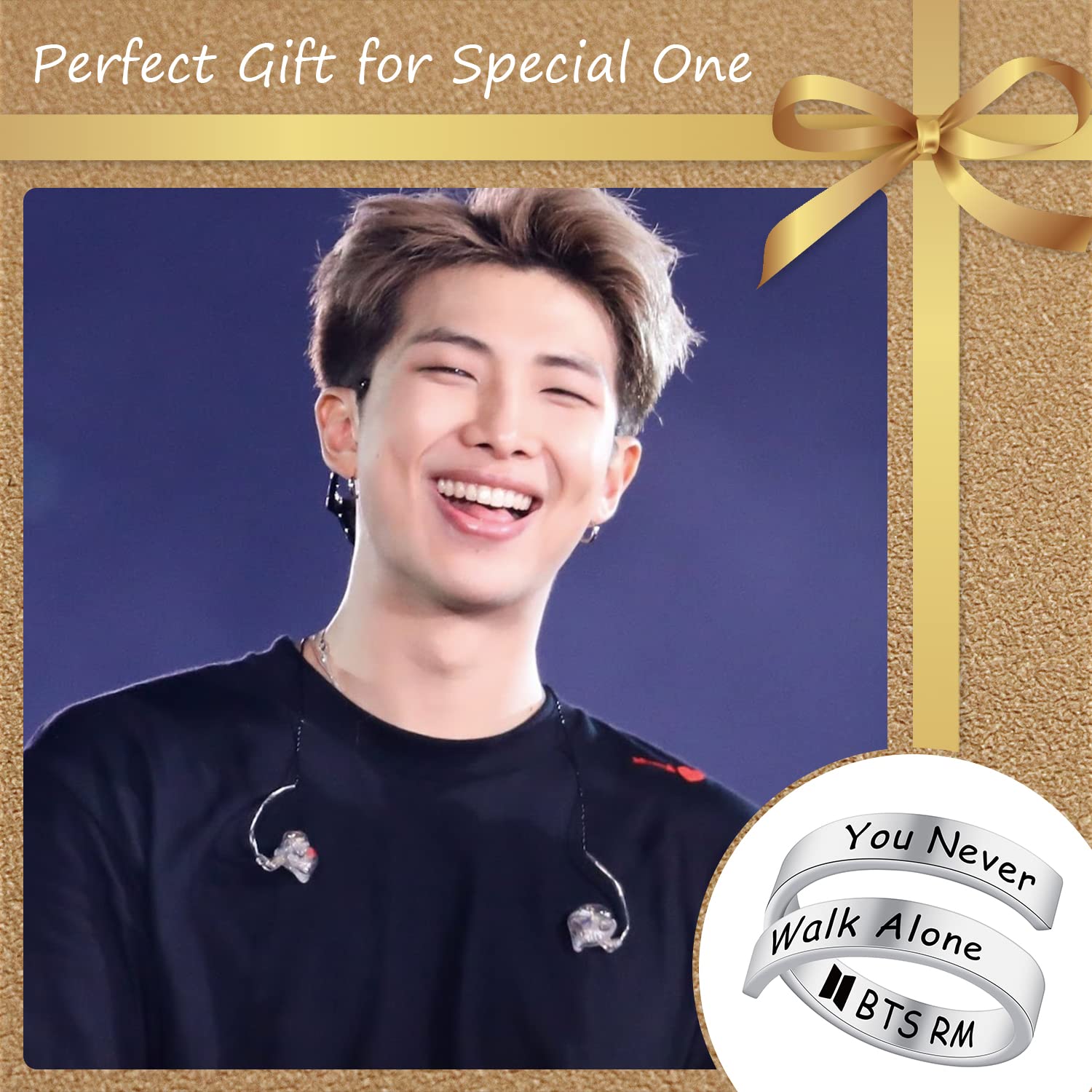 ARETIS Kpop BTS Ring BTS You Never Walk Alone Love Yourself J-HOPE ...