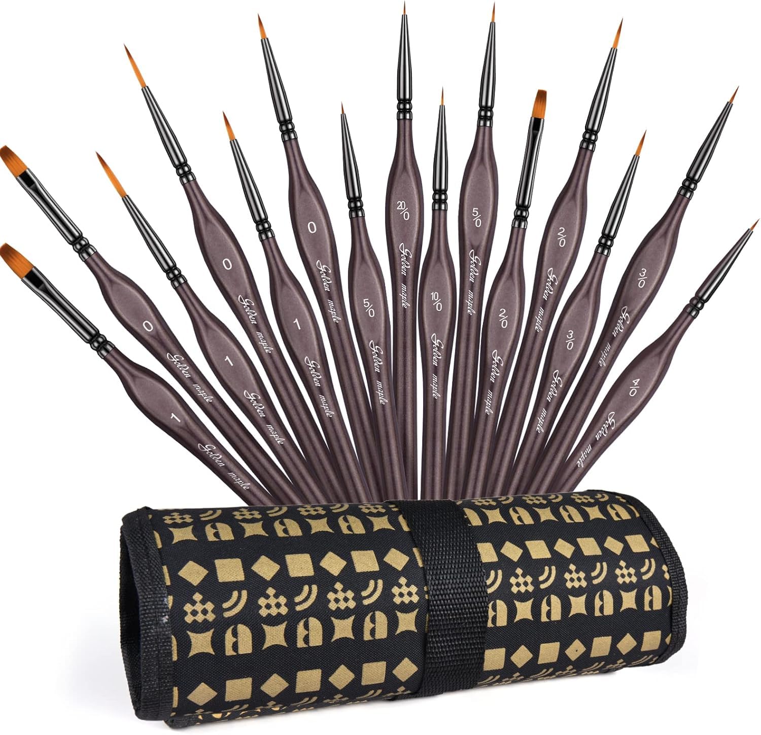 Amazon.com: Golden Maple Miniature Paint Brushes, 15PC Small Paint ...