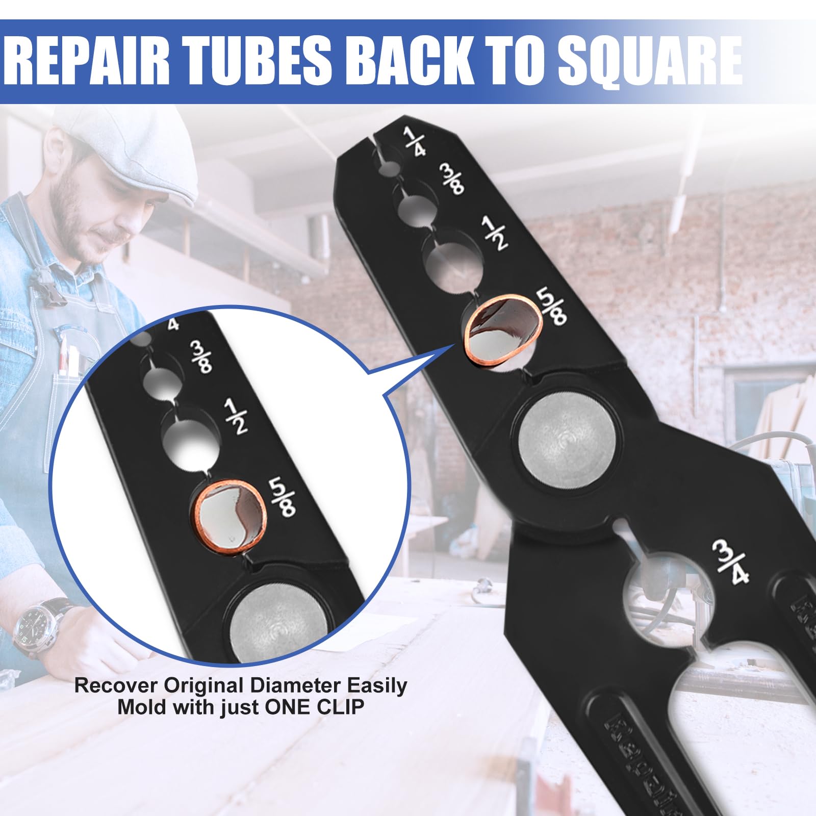 Copper Tube Rounder Pliers | 6-Size Pipe Repair Tool For HVAC And ...