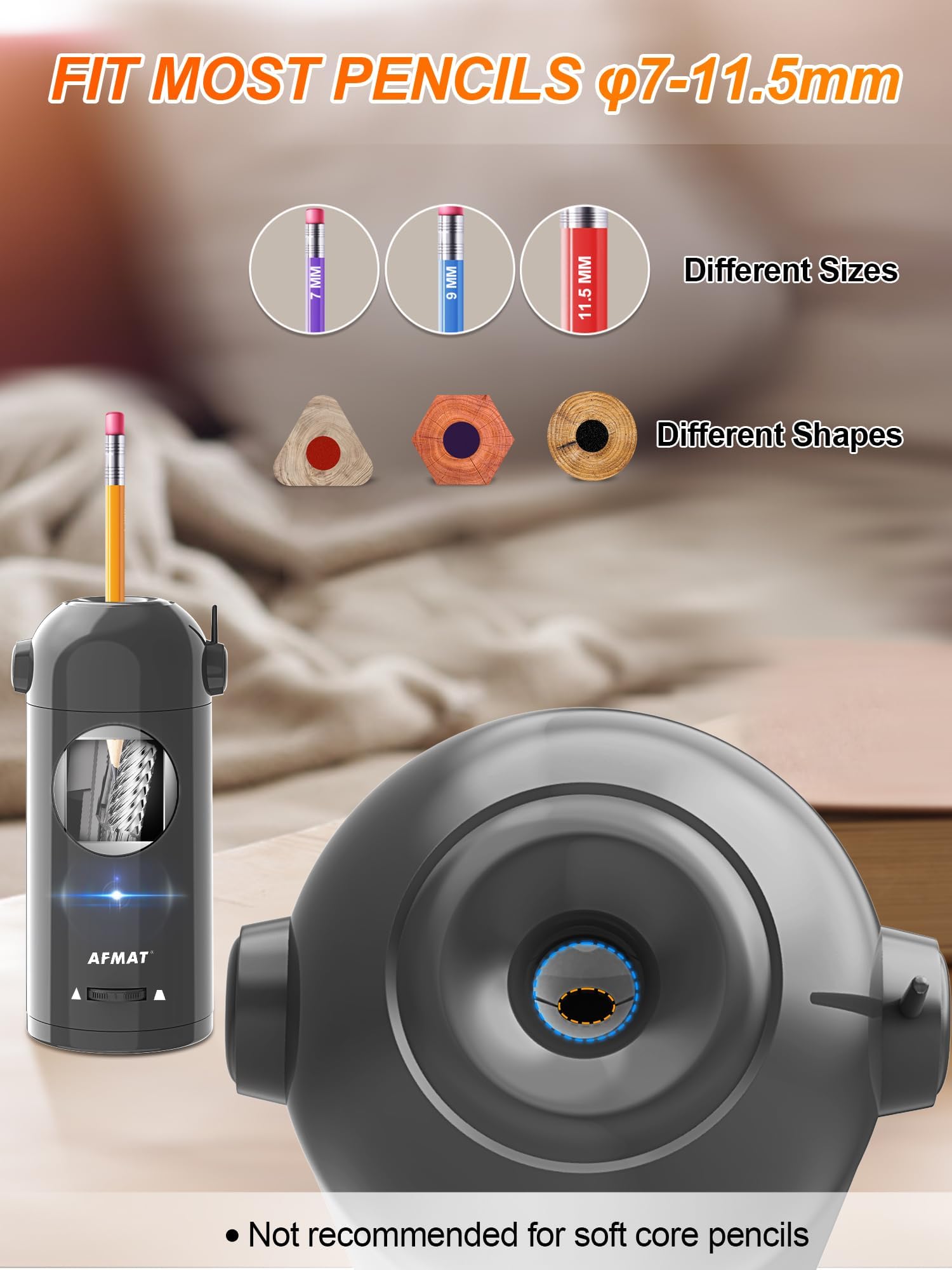 Snapklik.com : Electric Pencil Sharpener, Fully Automatic Pencil ...