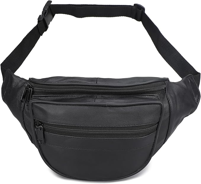 Amazon.com | Leatherboss Genuine Leather Designer Travel Fanny Pack ...