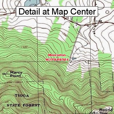 Amazon.com: USGS Topographic Quadrangle Map - Monroeton, Pennsylvania ...