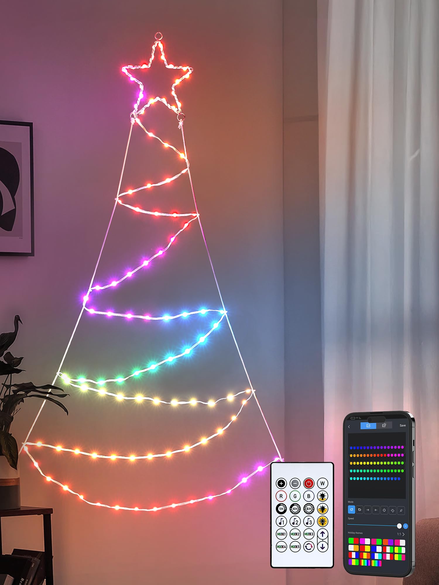 Christmas Lights At The Wall
