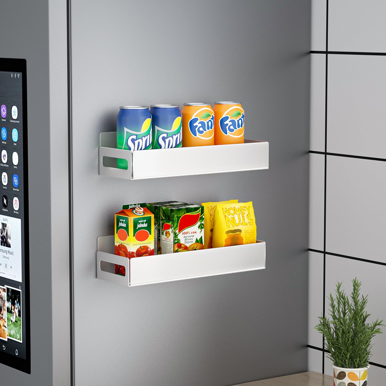 Amazon.com: BIETCR Magnetic Shelf for Refrigerator, Strong Magnetic ...
