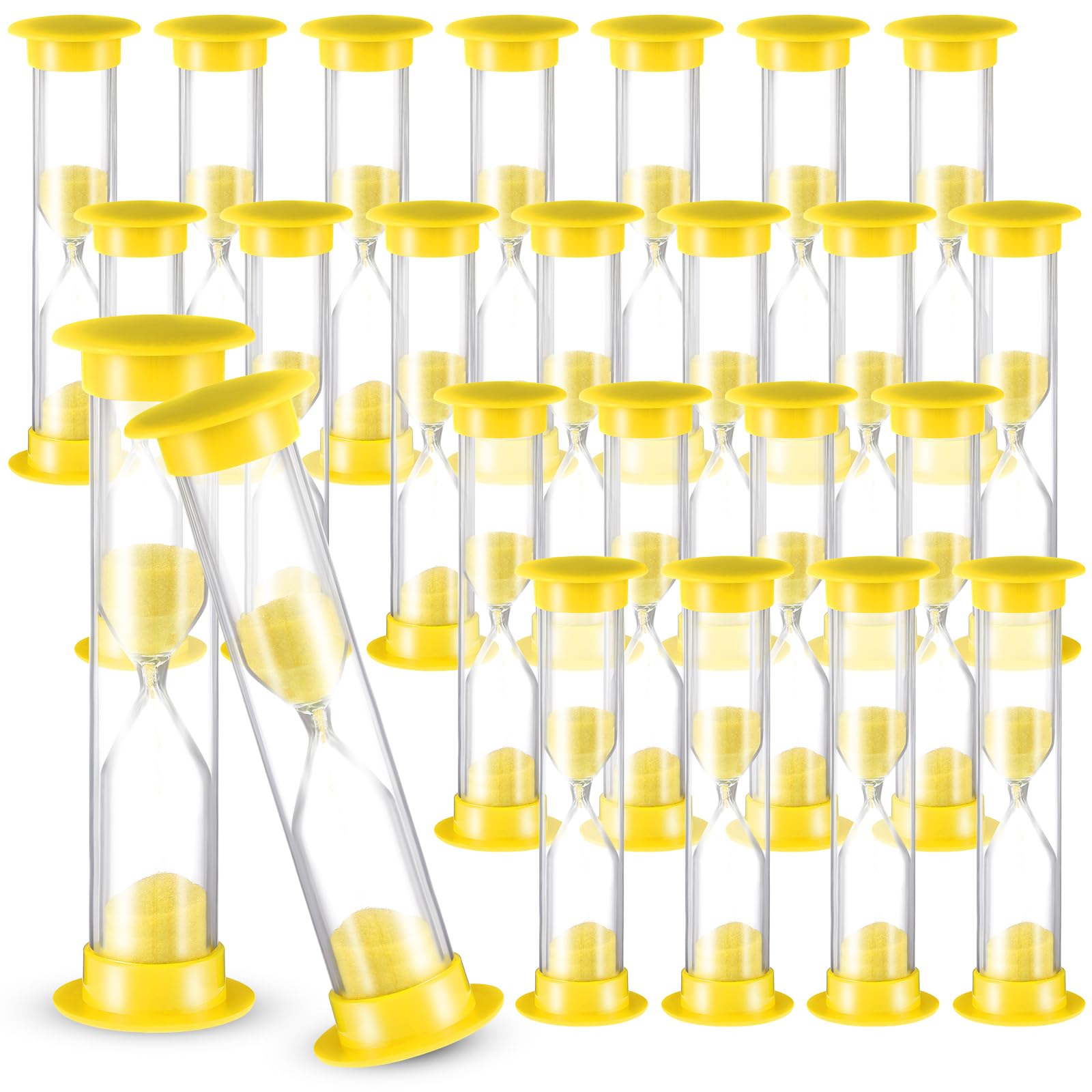 Amazon.com: 24 Pcs 5 Minute Sand Timer Plastic Hourglass 5 Min Visual ...
