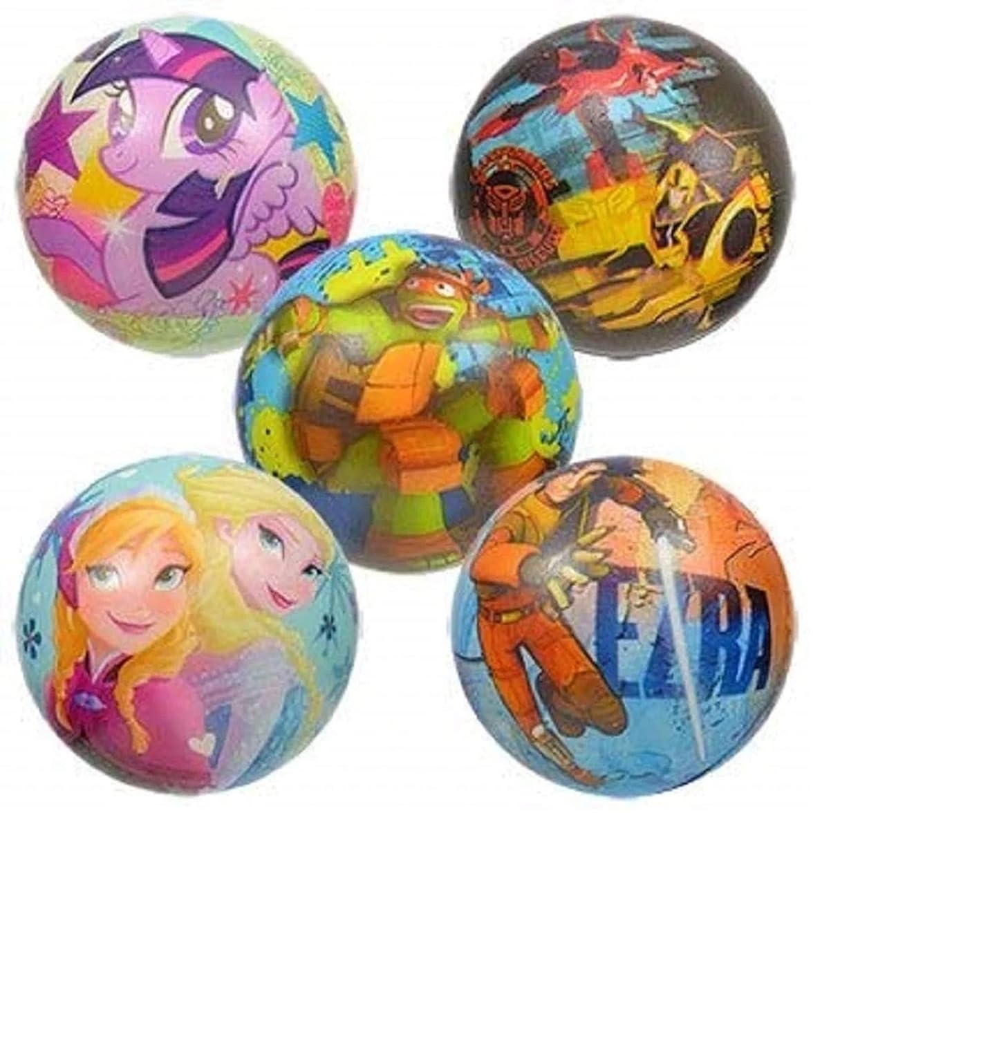 Birthday Return Gifts Soft Foam Sponge Balls with animated characters ...