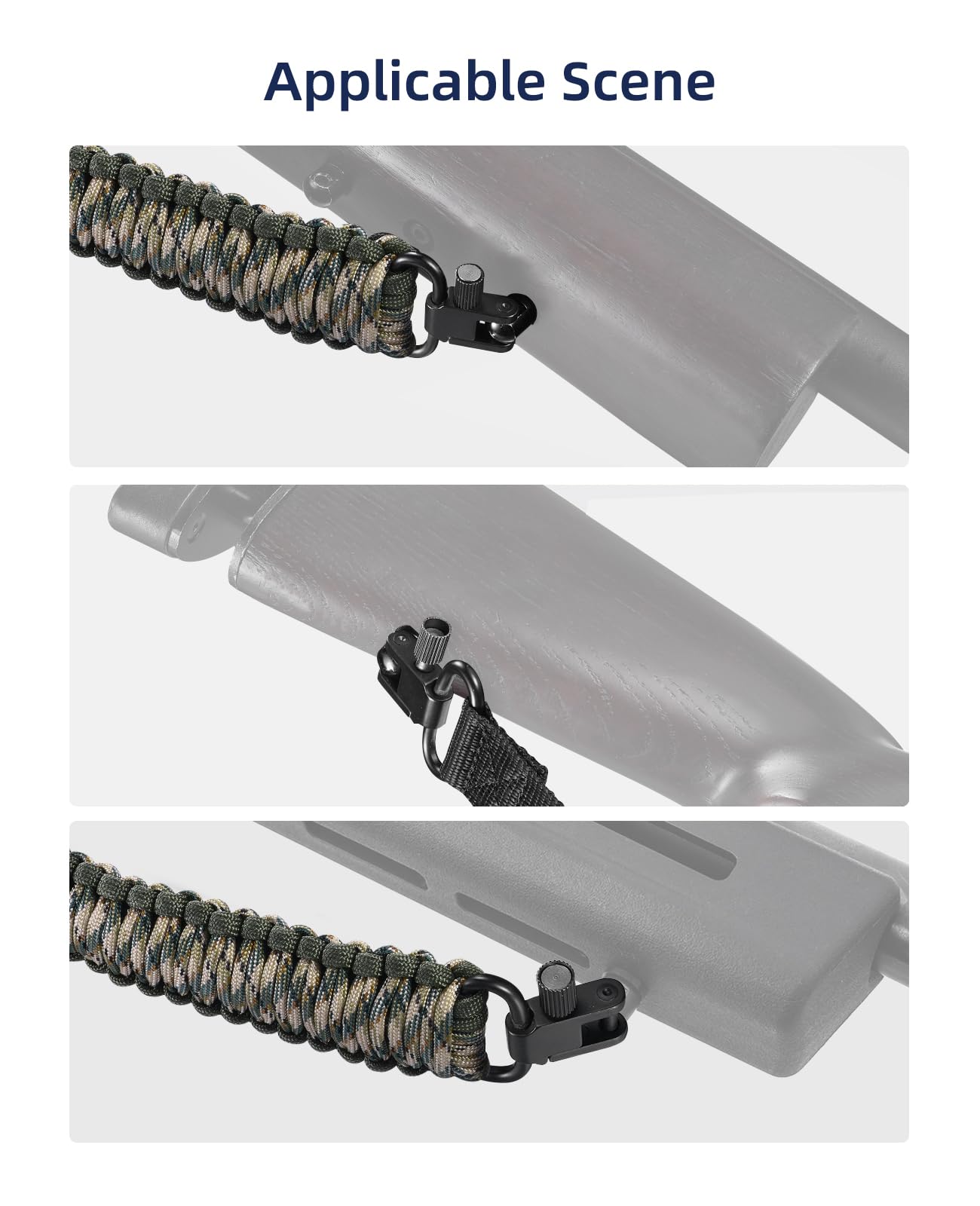 Snapklik.com : EZshoot 550 Paracord Sling Quick Adjust Two Point Rifle ...