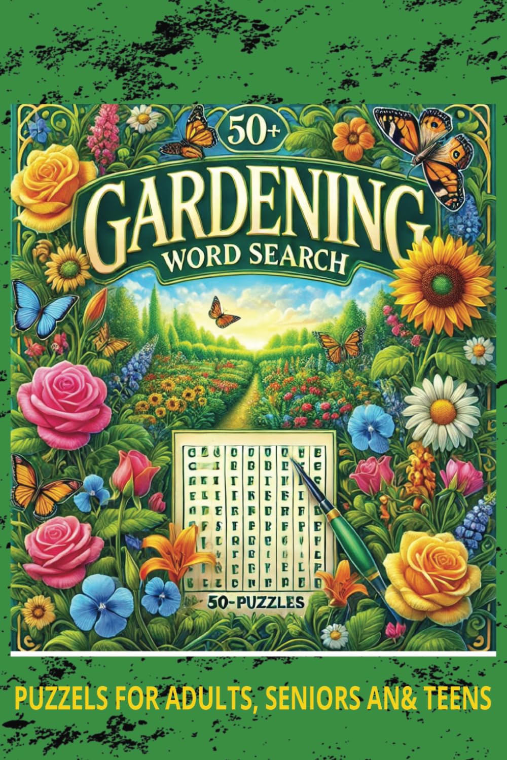 Gardening Word Search Puzzle Book: Word Searches with Easy to Read ...