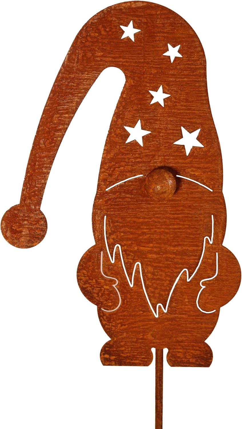Bornhöft Gartenstecker Zwerg Gnom Klausi Beetstecker Topfstecker Metall ...