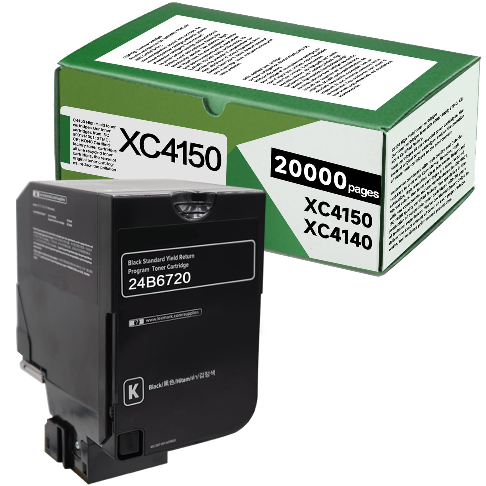 Amazon.com: WYFYINK XC4140 XC4150 XC4143 XC4153 Black 24B6720 ...