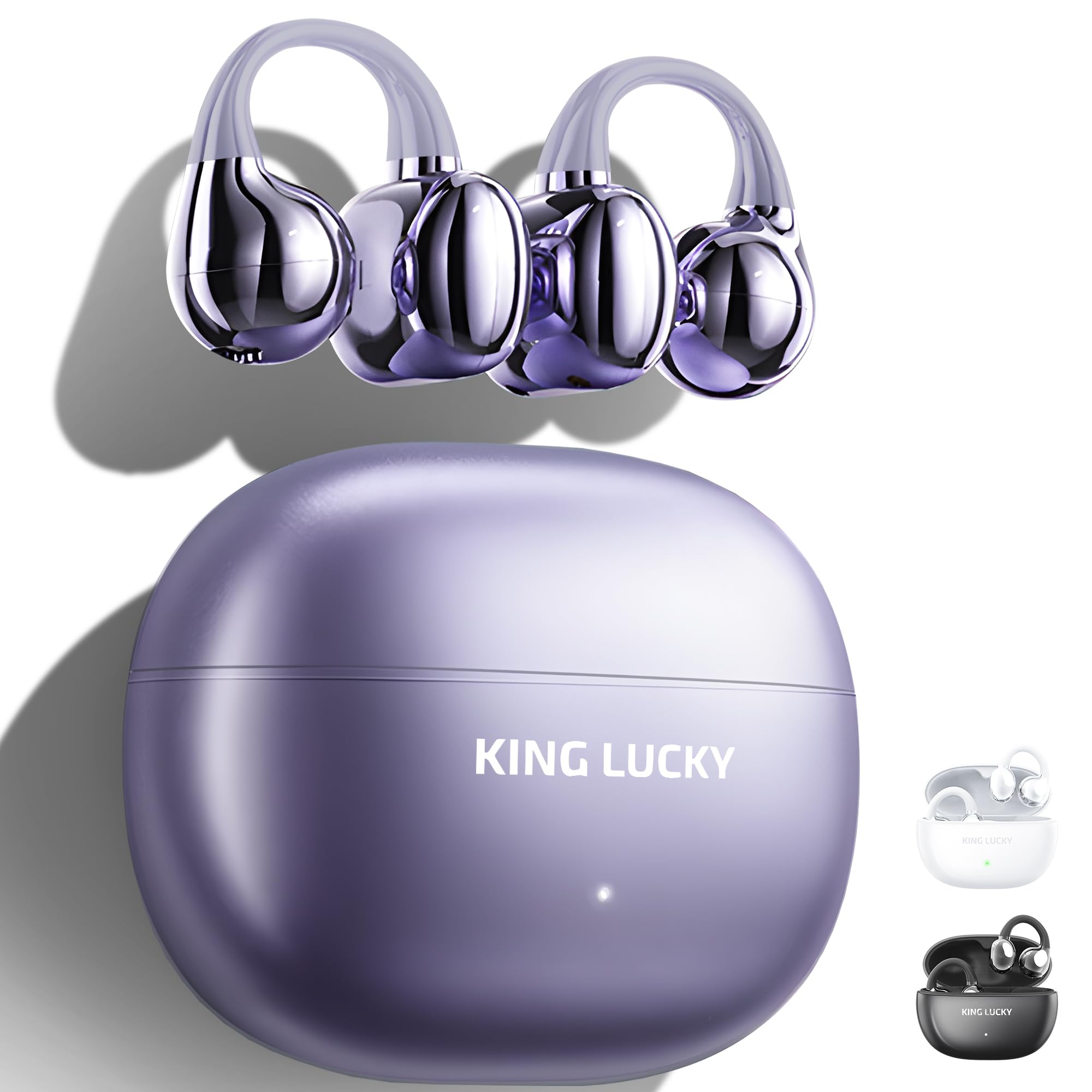 Amazon.com: King Lucky Clip-on Earbuds,Open Ear Earbuds Wireless ...