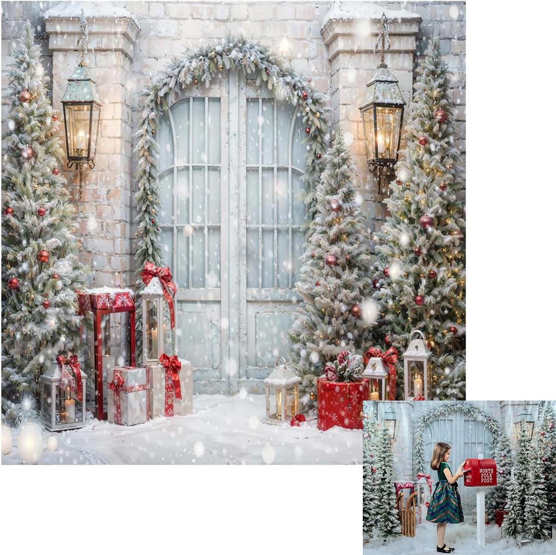 Amazon.com : Kate 10x10ft Winter Frozen Snow Photography Backdrops ...