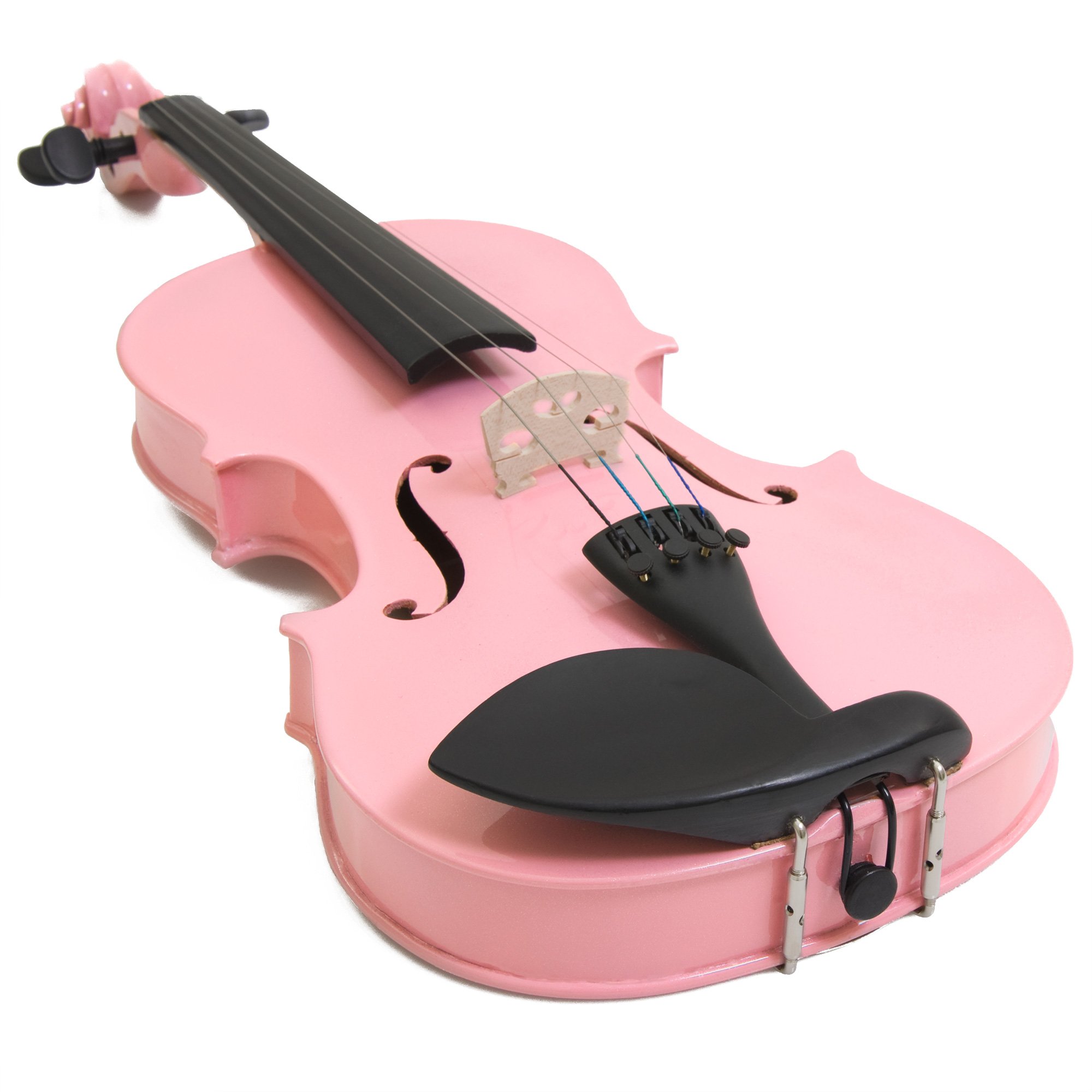 Buy Mendini By Cecilio Violin For Kids & Adults - 4/4 MV Metallic Pink ...