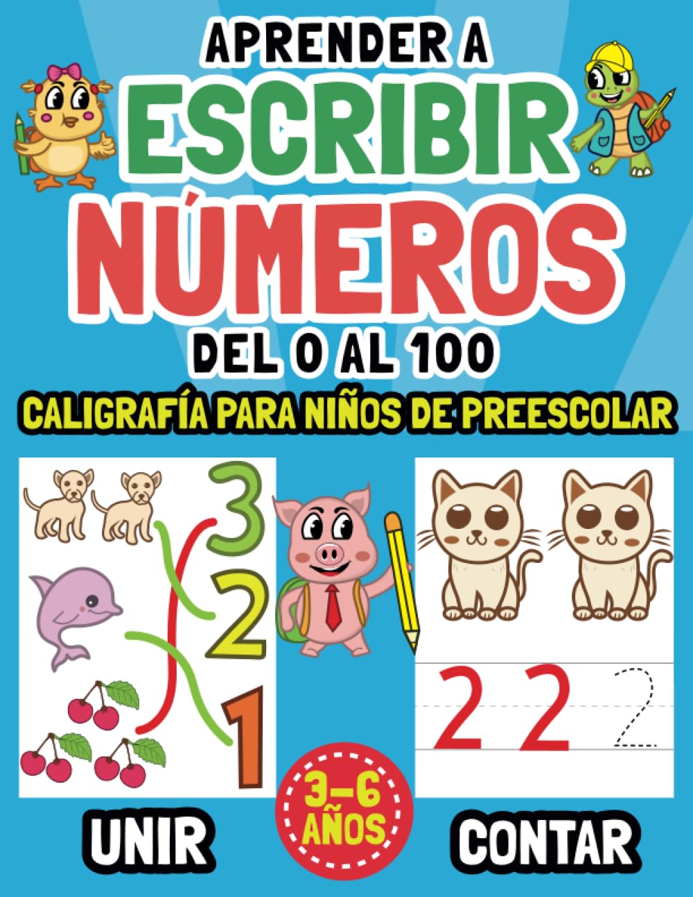 Amazon.com: Aprender a Escribir Números del 0 al 100 - Caligrafía para ...