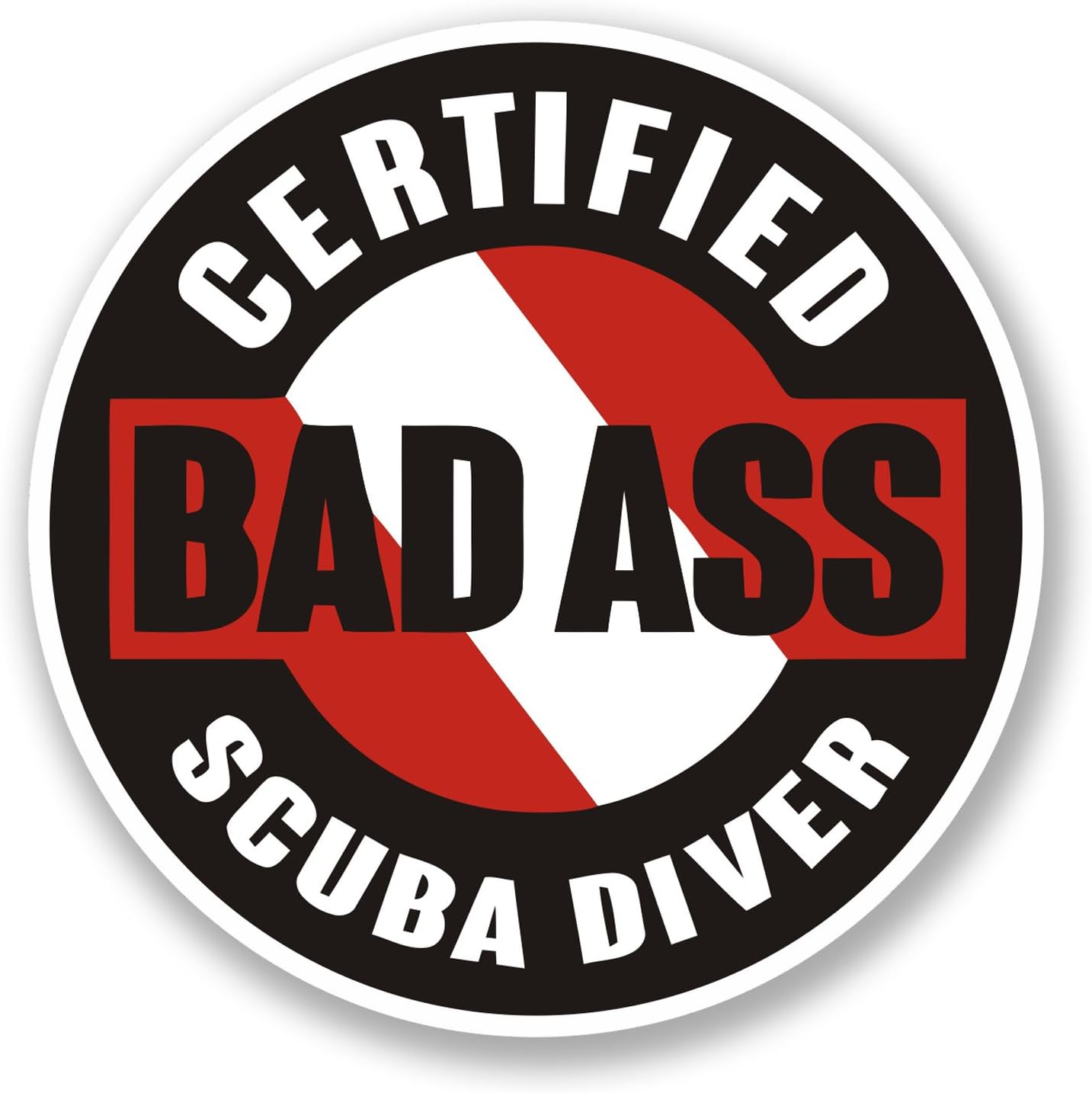 A4 Sticker Sheet Scuba Diving Vinyl Stickers - Diver Dive Ocean Beware ...