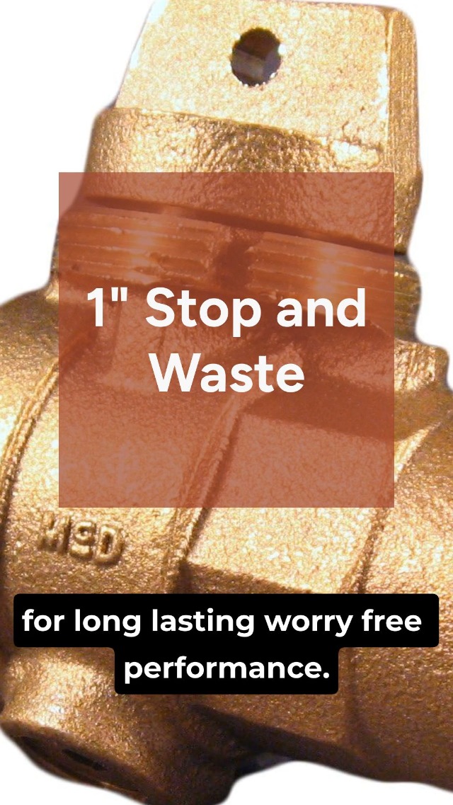 Watch Stop and Waste Valve with Threaded Top on Amazon Live