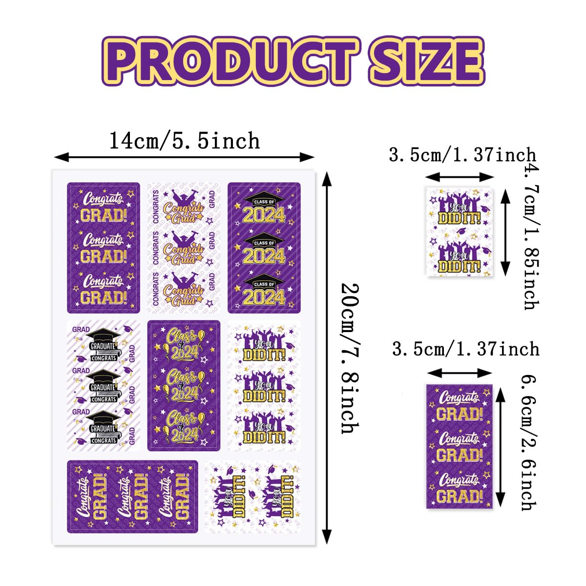 Snapklik.com : Graduation Candy Bar Wrapper, 96 Pcs Graduation Party ...