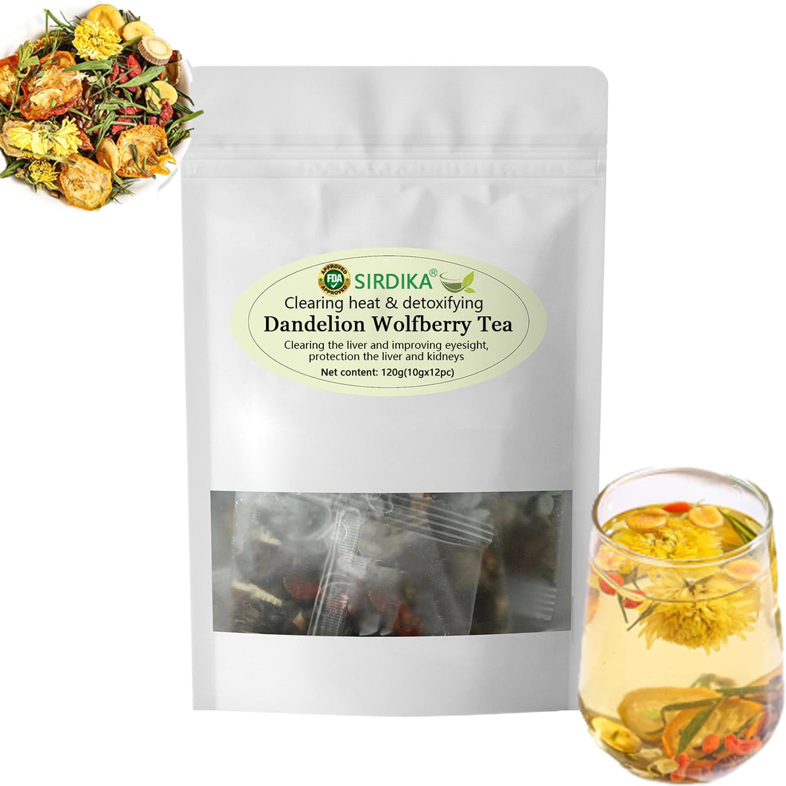 Amazon.com : Dandelion Wolfberry Tea Bags,Dandelion Wolfberry Tea ...