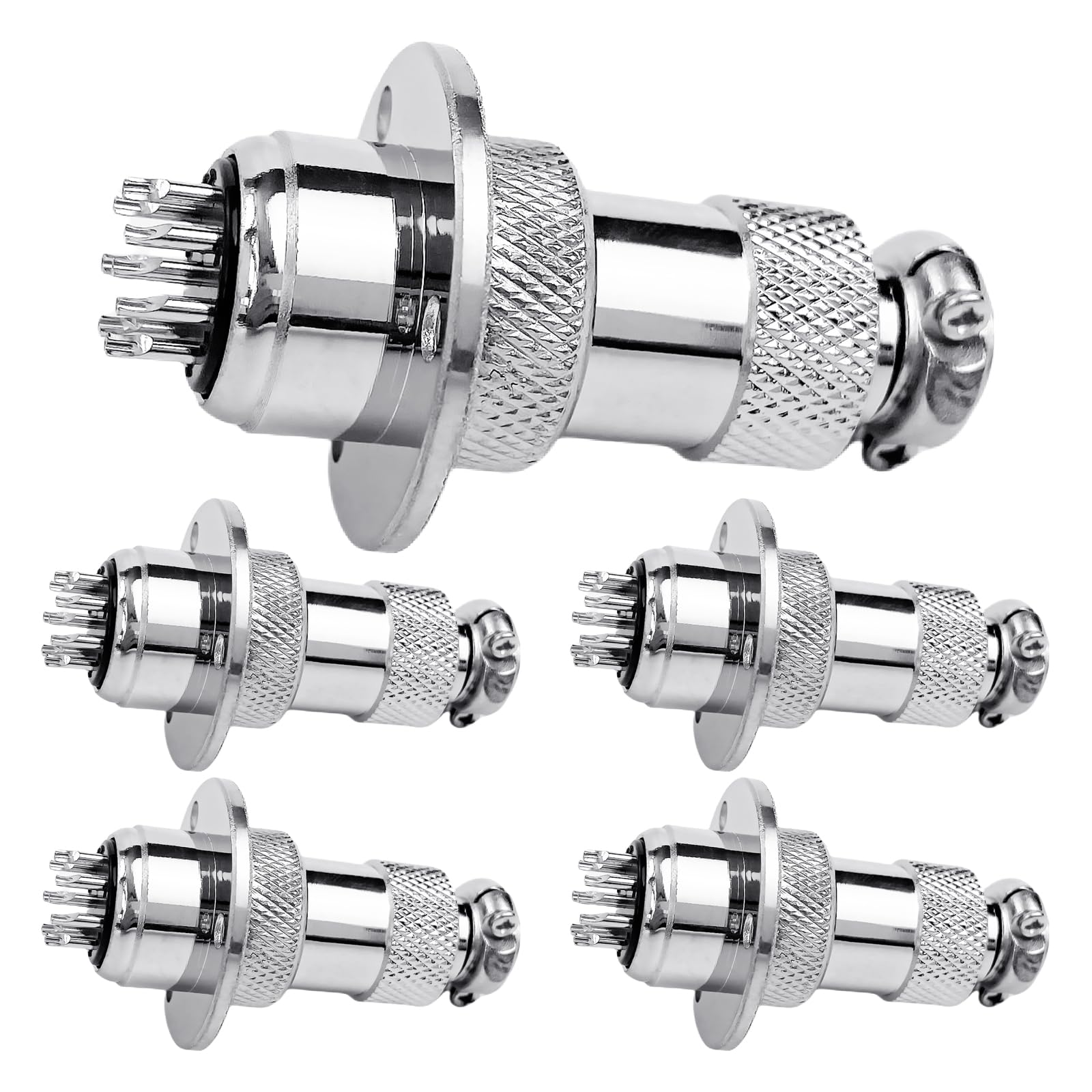 Amazon.com: 5 Pack of Aviation Plug Flange GX20 2 3 4 5 6 7 8 9 10 12 ...