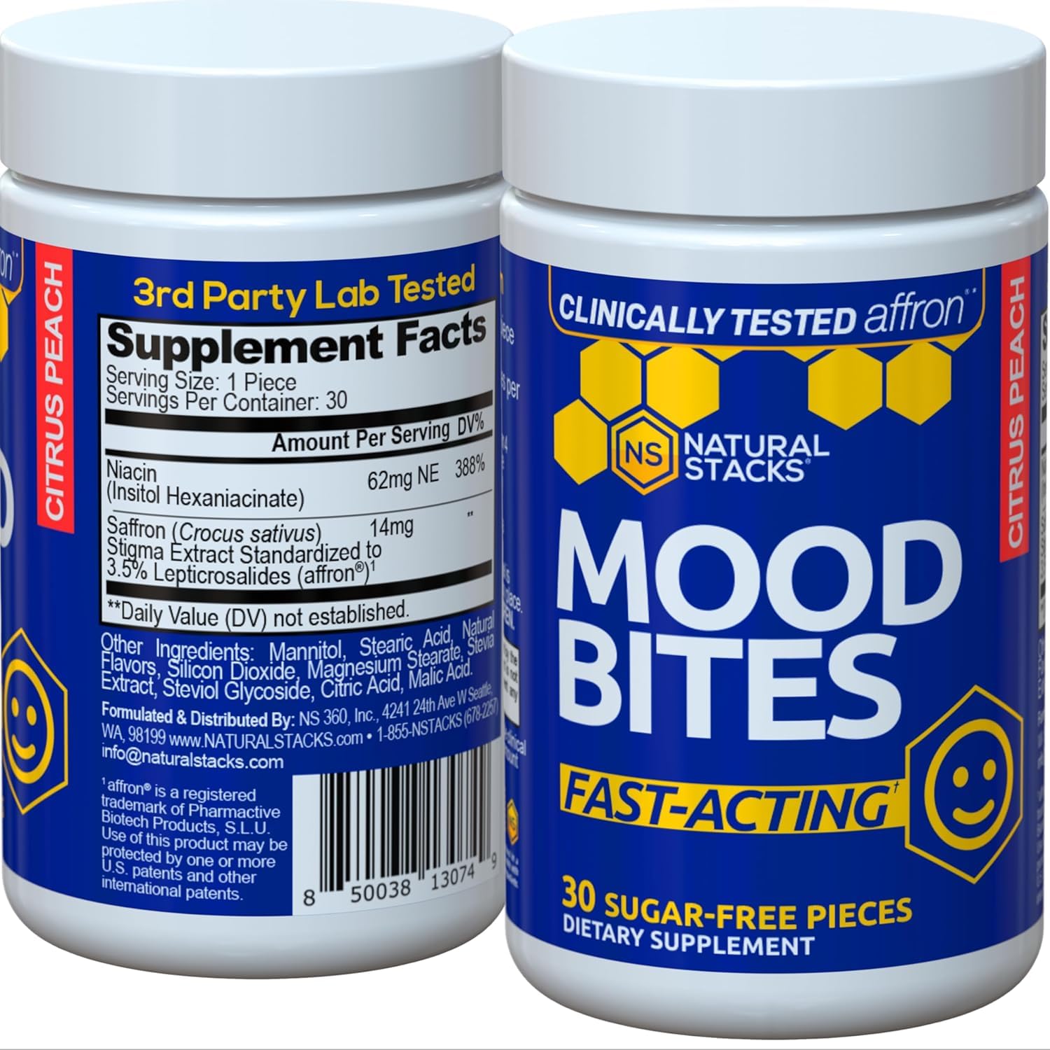Amazon.com: Natural Stacks Mood Bites for Mental Wellness & Less Stress ...