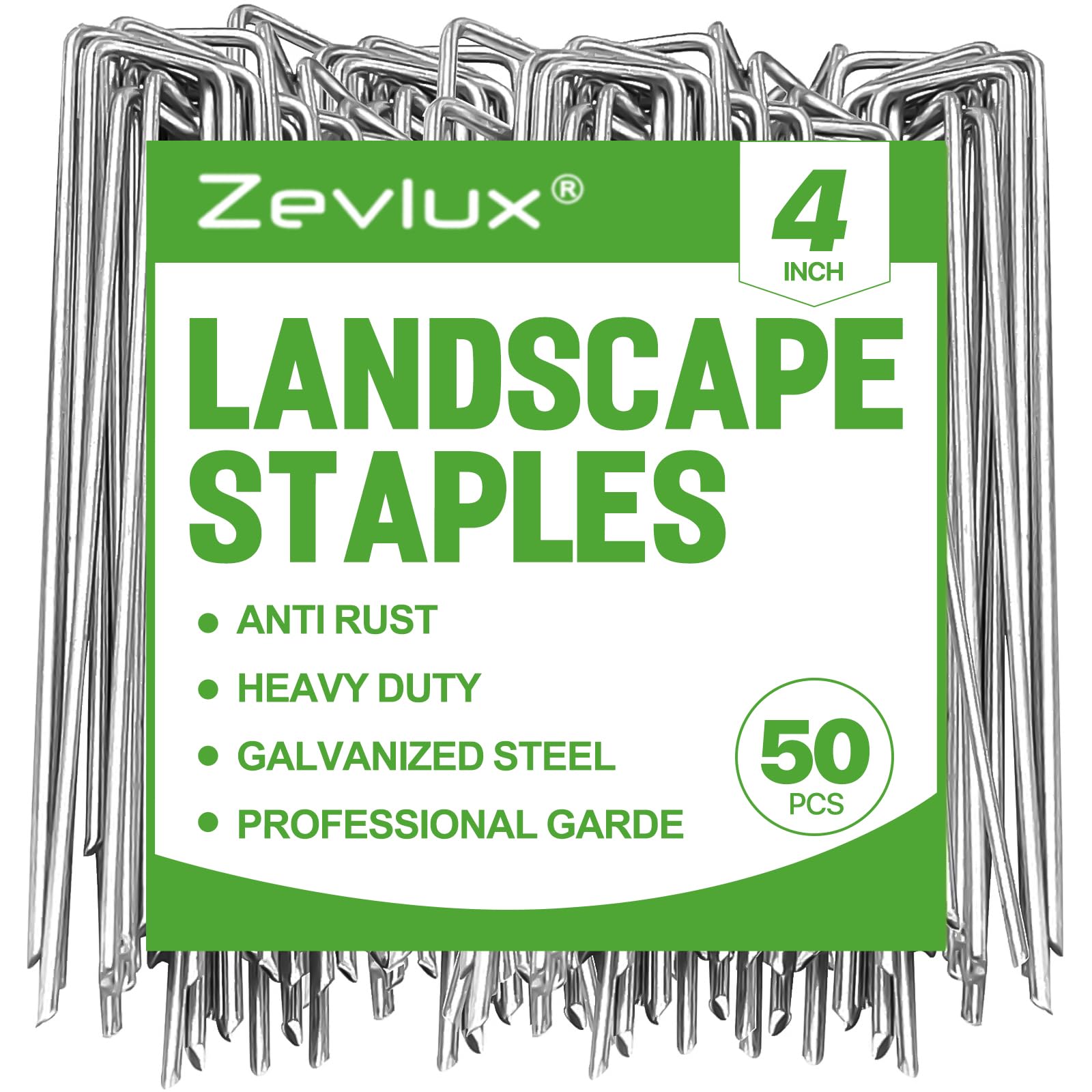 Snapklik.com : Landscape Staples Zevlux Garden Staples 4 Inch 50 Pcs ...