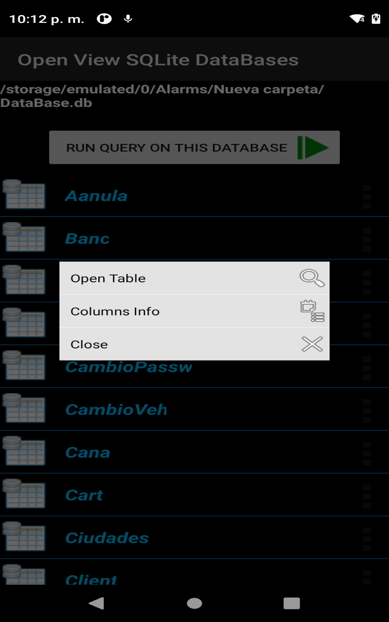 Open View SQLite DataBases - App on Amazon Appstore