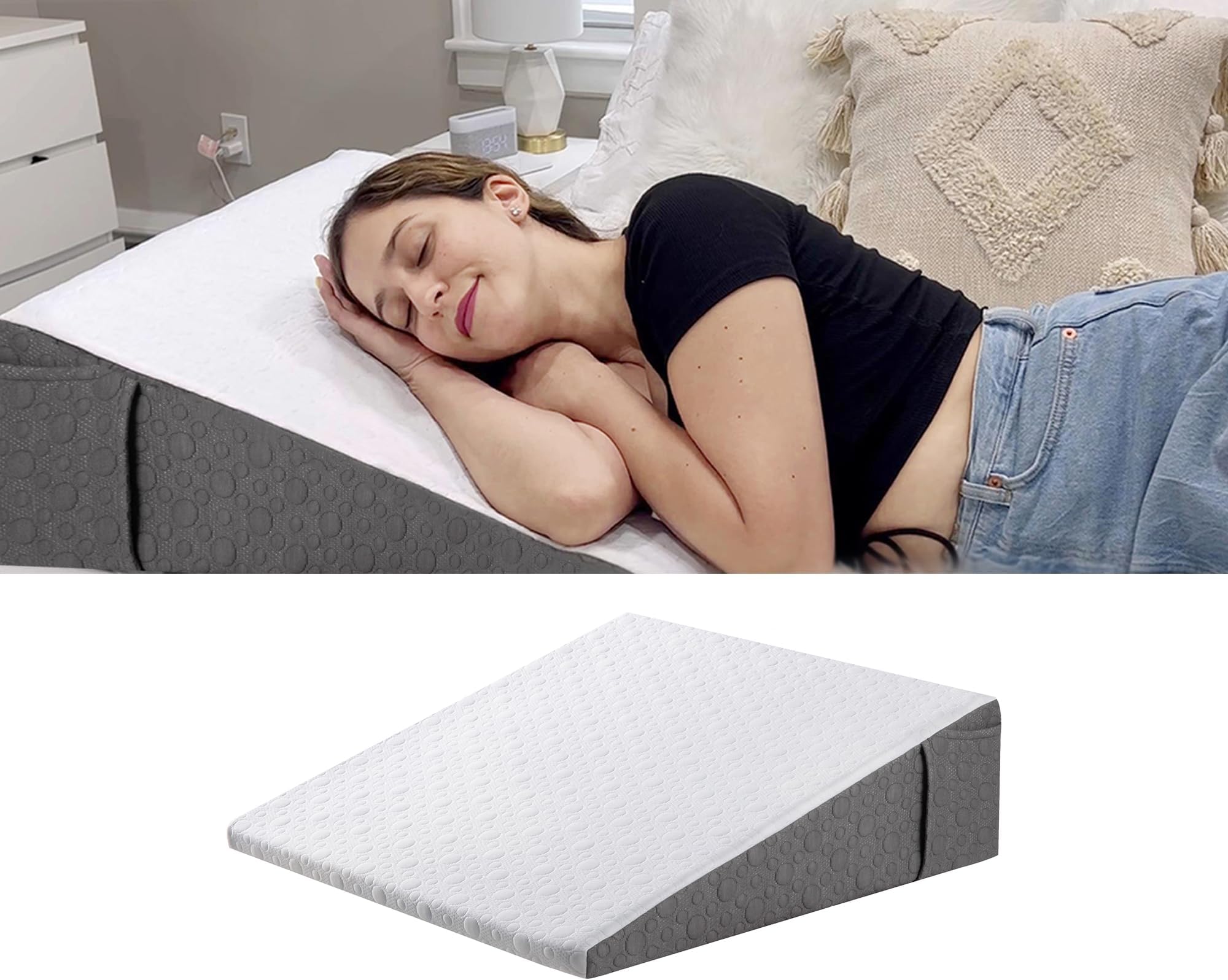Amazon.com: LOSKIA 7.5" Wedge Pillow for Acid Reflux Relief/Seniors ...