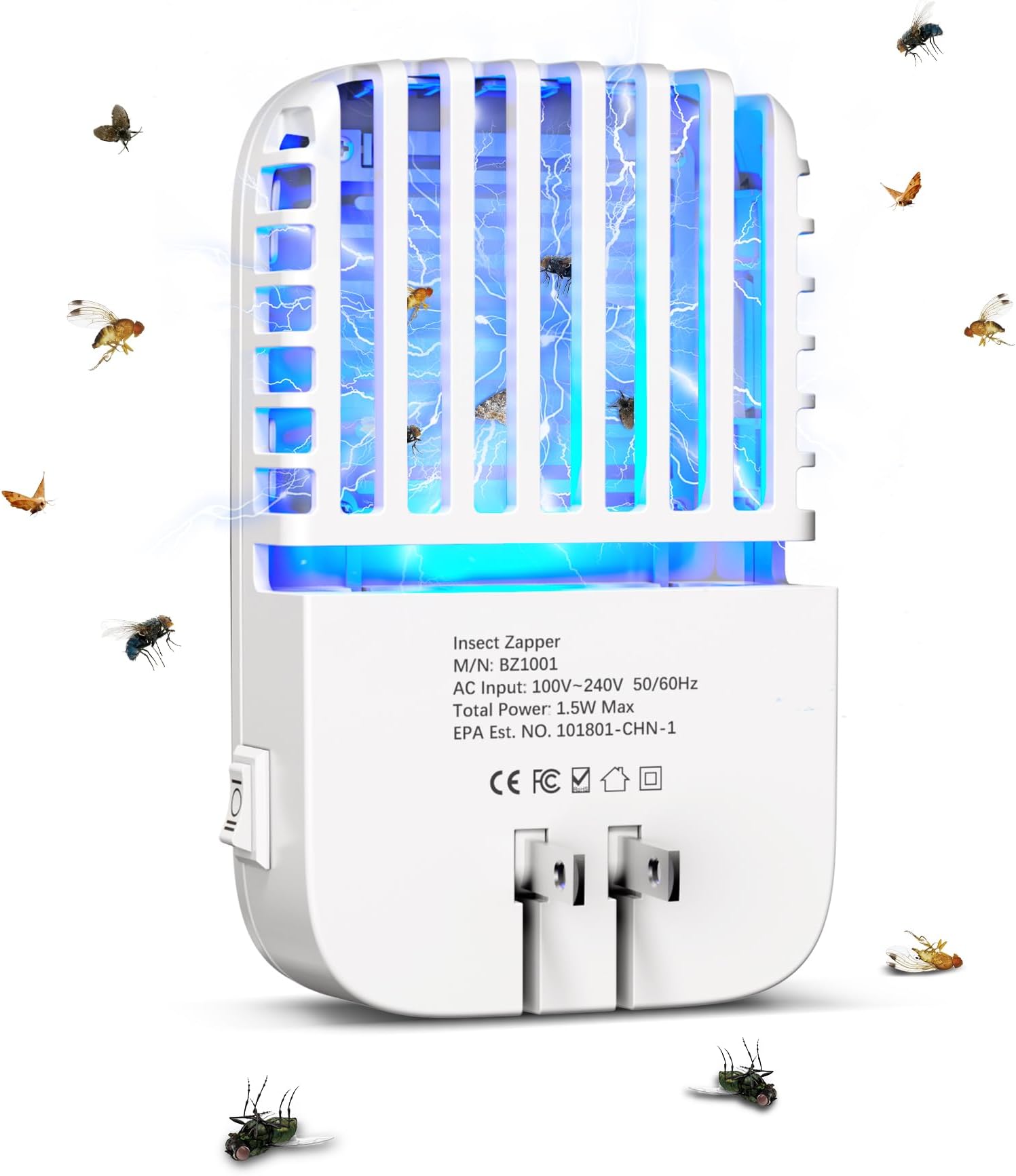 Amazon.com : Bug Zapper Indoor Plug in, Portable Home Insects Zapper ...