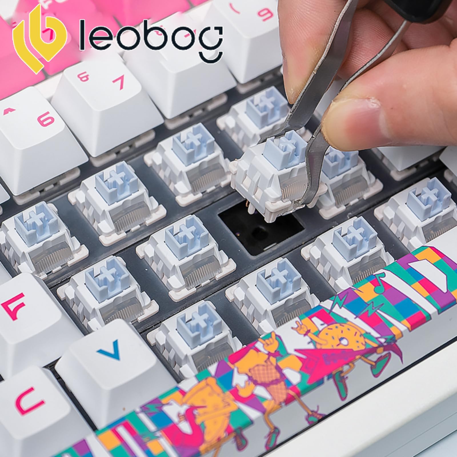 Snapklik.com : Keyboard Switches, 100 Pcs Linear Switch Set, Factory ...