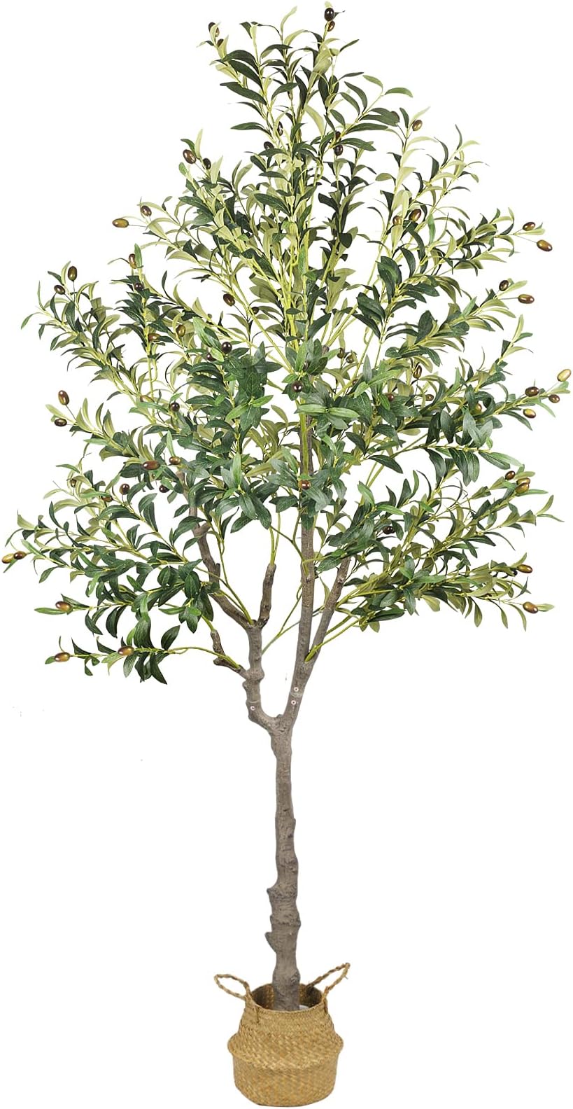 Amazon.com: ONME Faux Olive Tree, 7ft Olive Trees Artificial Indoor ...